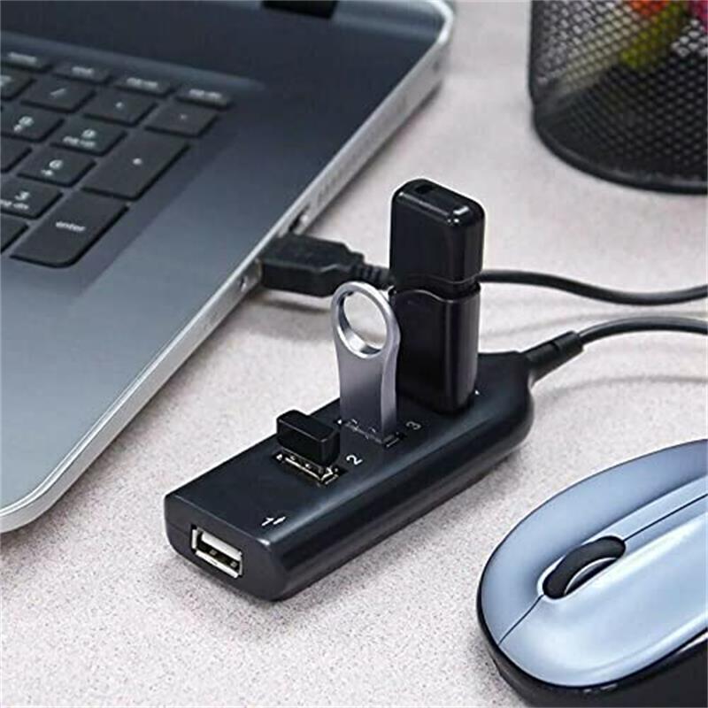 USB Hub for Laptop PC 4 Port USB2.0 Distribution Splitter Fast Adapter ...