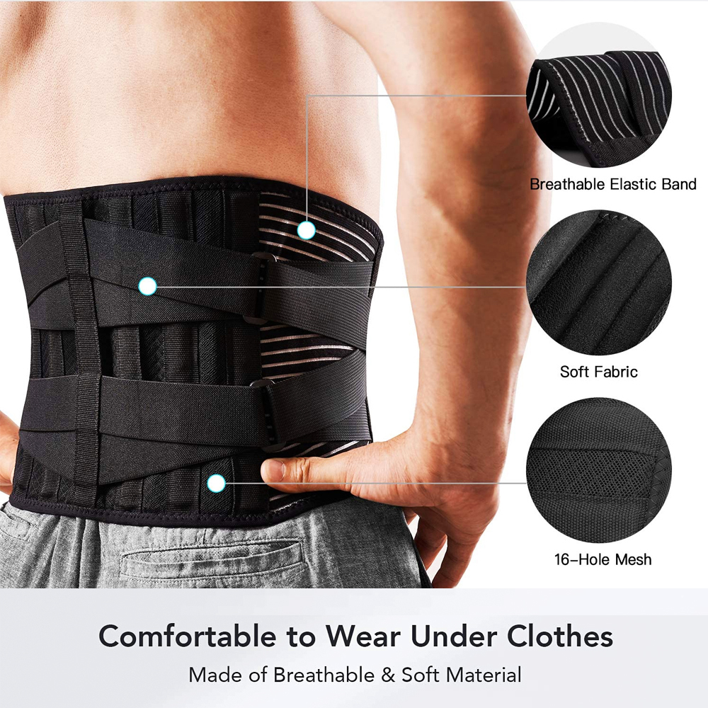 Adjustable Back Lumbar Support Belt Double Pull Medical Waist ...