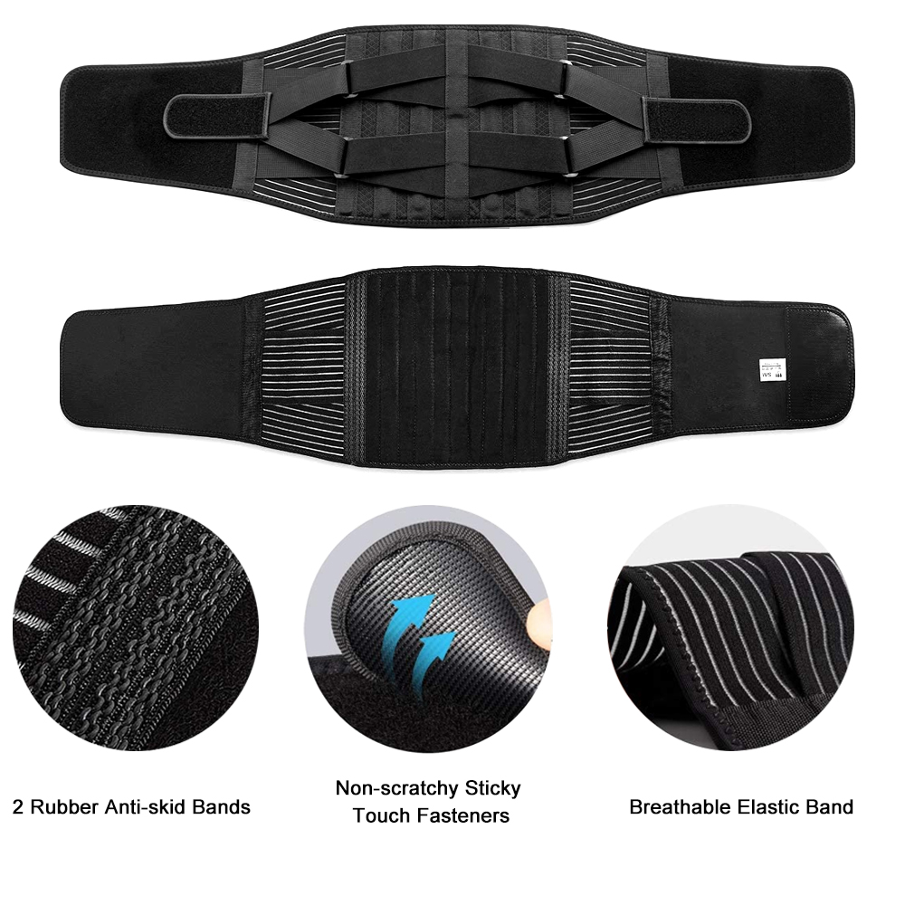 Adjustable Back Lumbar Support Belt Double Pull Medical Waist ...