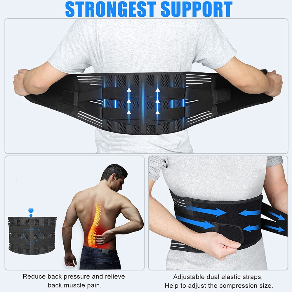 Adjustable Back Lumbar Support Belt Double Pull Medical Waist ...