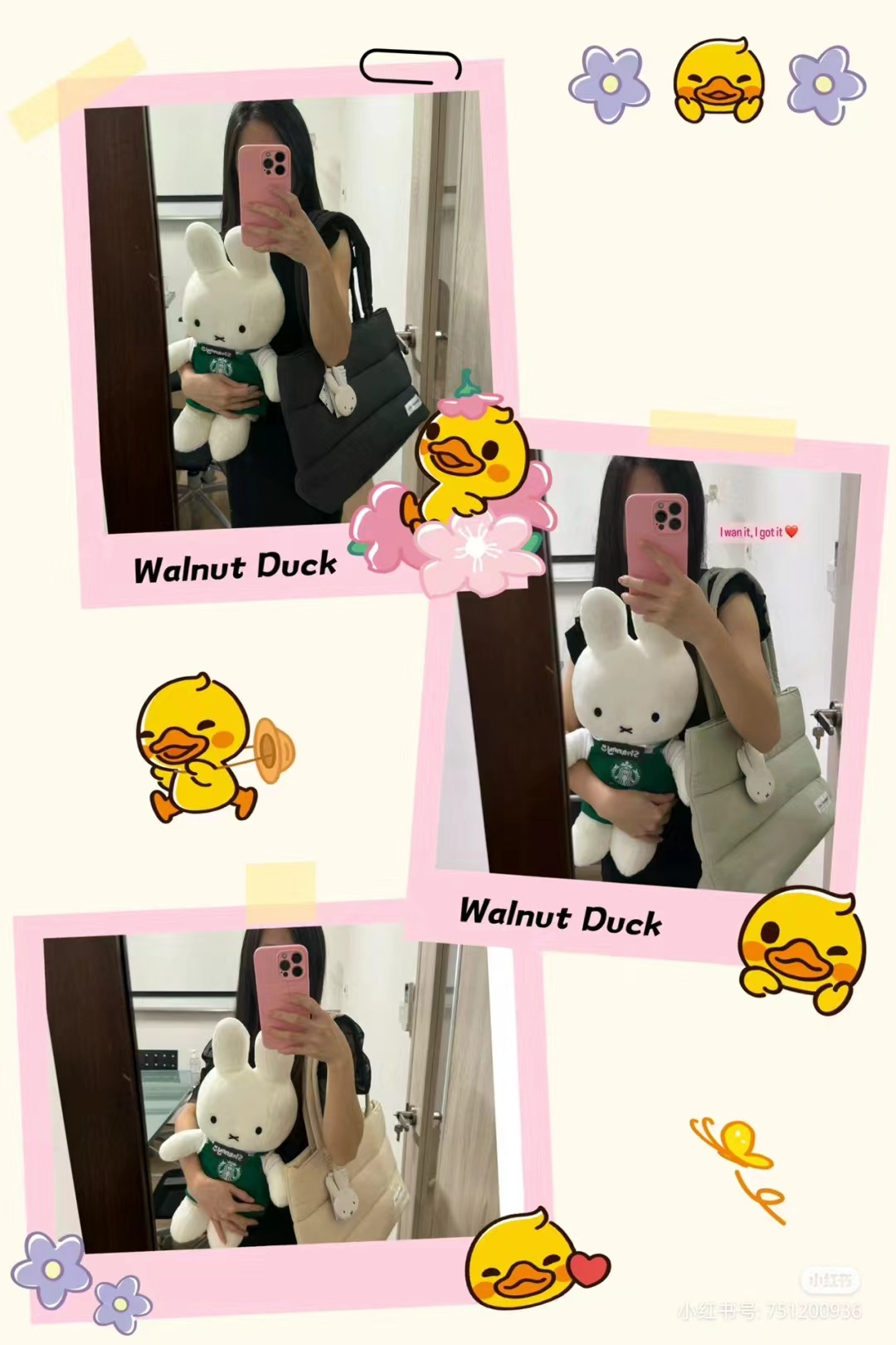 (Ready stock promotion) Miffy rabbit miffy Starbucks co-branded down ...