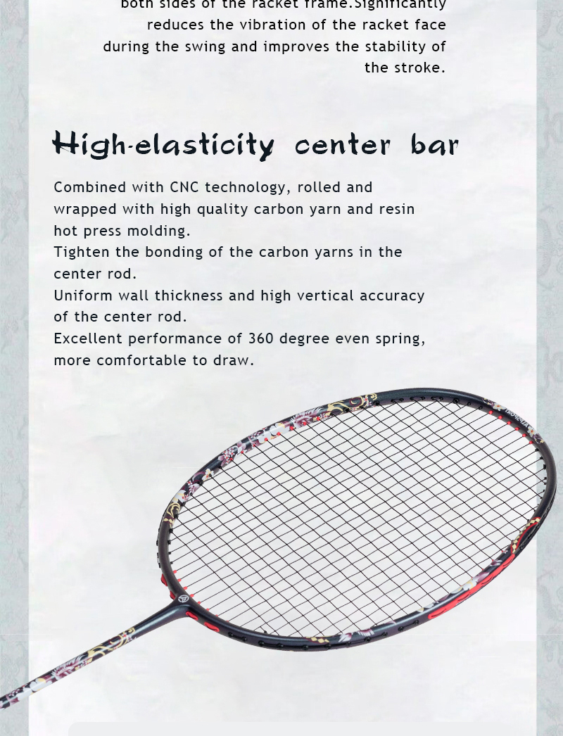 ALPSPORT HQ 6U Max 35LBS Balanced Badminton Racket Single With Bag ...