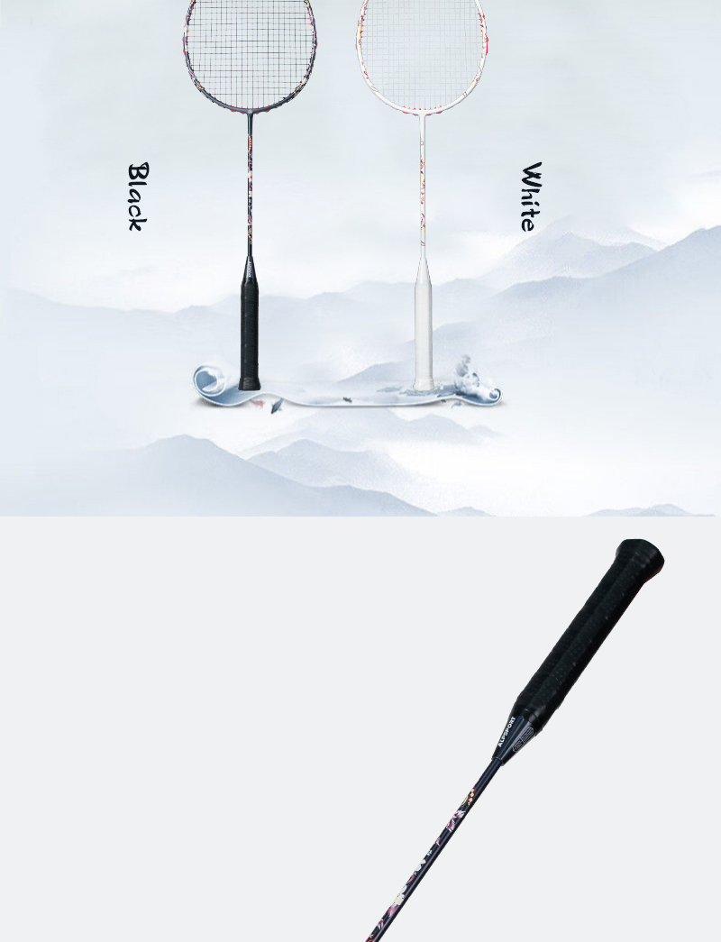 ALPSPORT HQ 6U Max 35LBS Balanced Badminton Racket Single With Bag ...