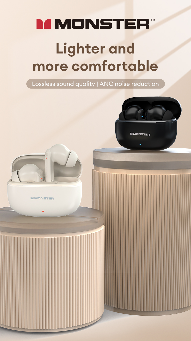 Monster XKT27 Bluetooth Earphone HIF Sound Quality Intelligent Noise ...