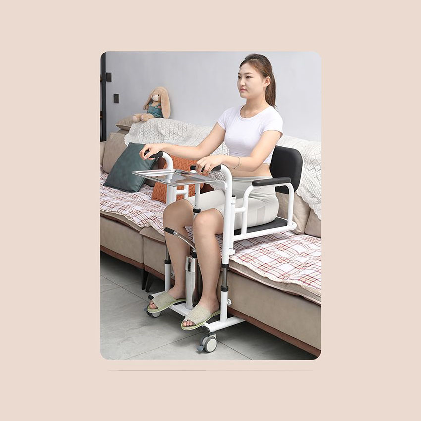 Multi-Functional Lifting Commode Wheelchair Elder lifting and transfer ...