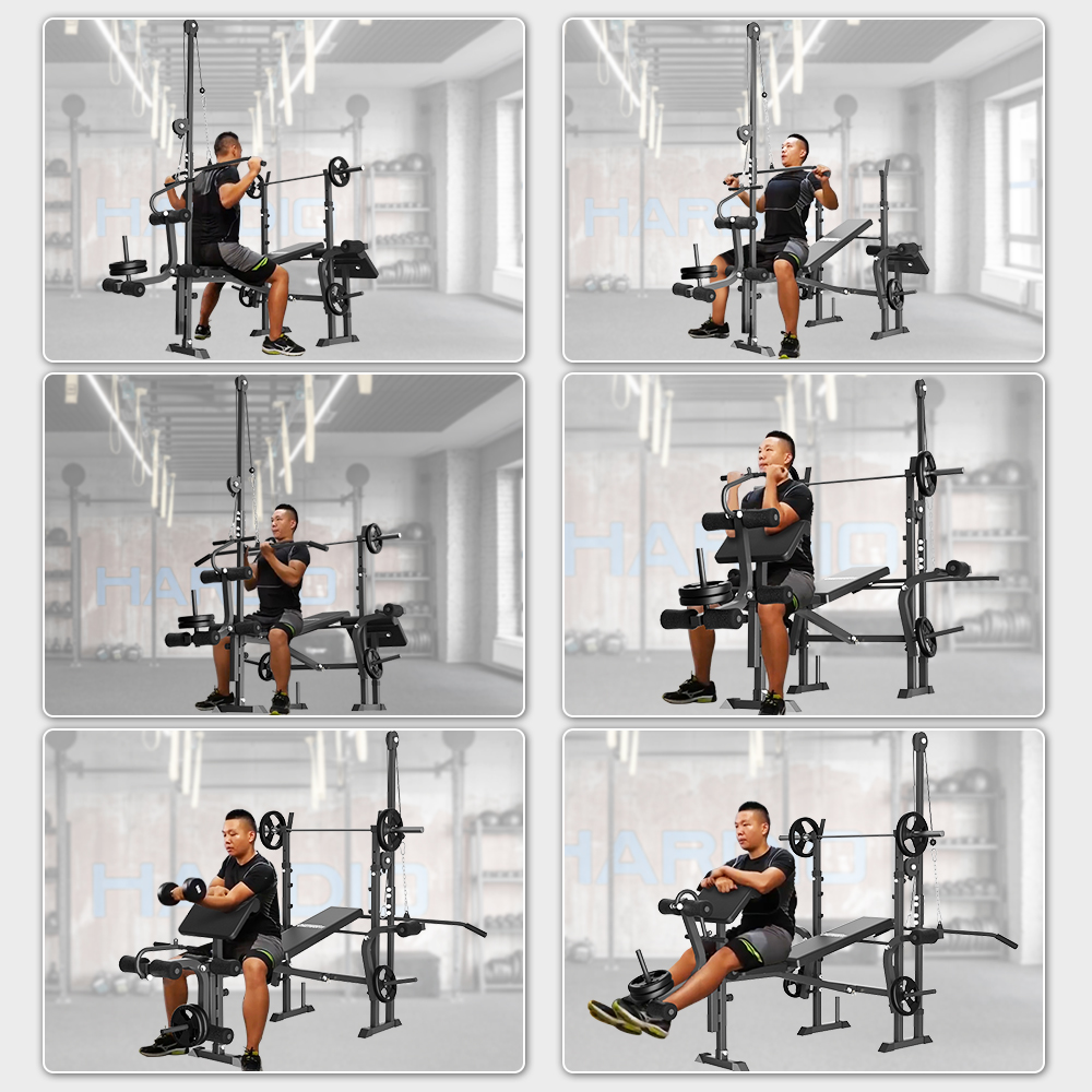 OneTwoFit Bench Press Multifunctional Weight lifting Chair Gym Exercise ...