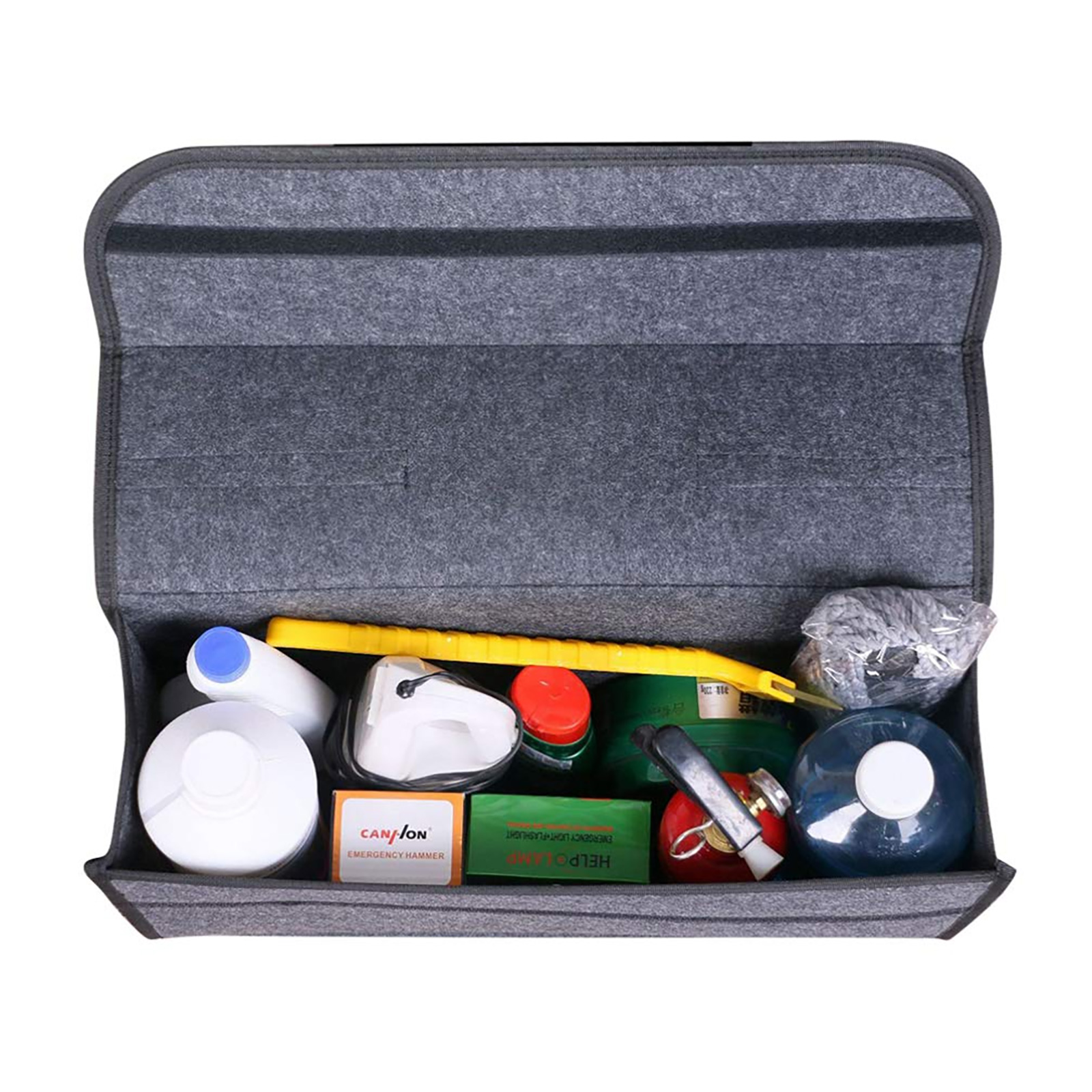 Large Anti Slip Compartment Boot Storage Organizer Tool Car Storage Bag ...