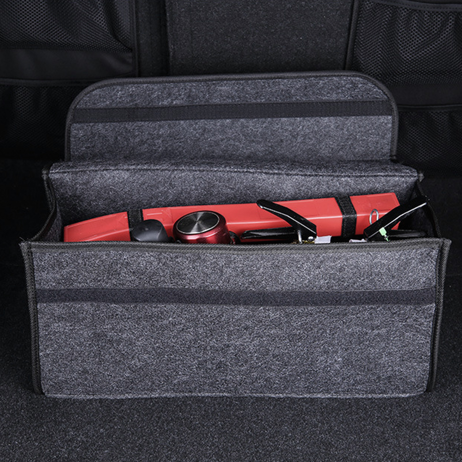 Large Anti Slip Compartment Boot Storage Organizer Tool Car Storage Bag ...