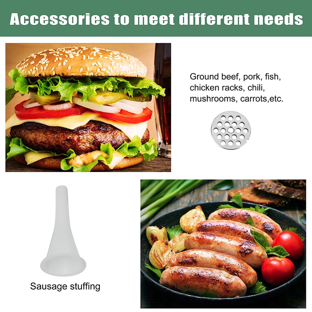 Hand Crank Manual Meat Grinder Sausage Pasta Maker Noodle Dishes Making ...