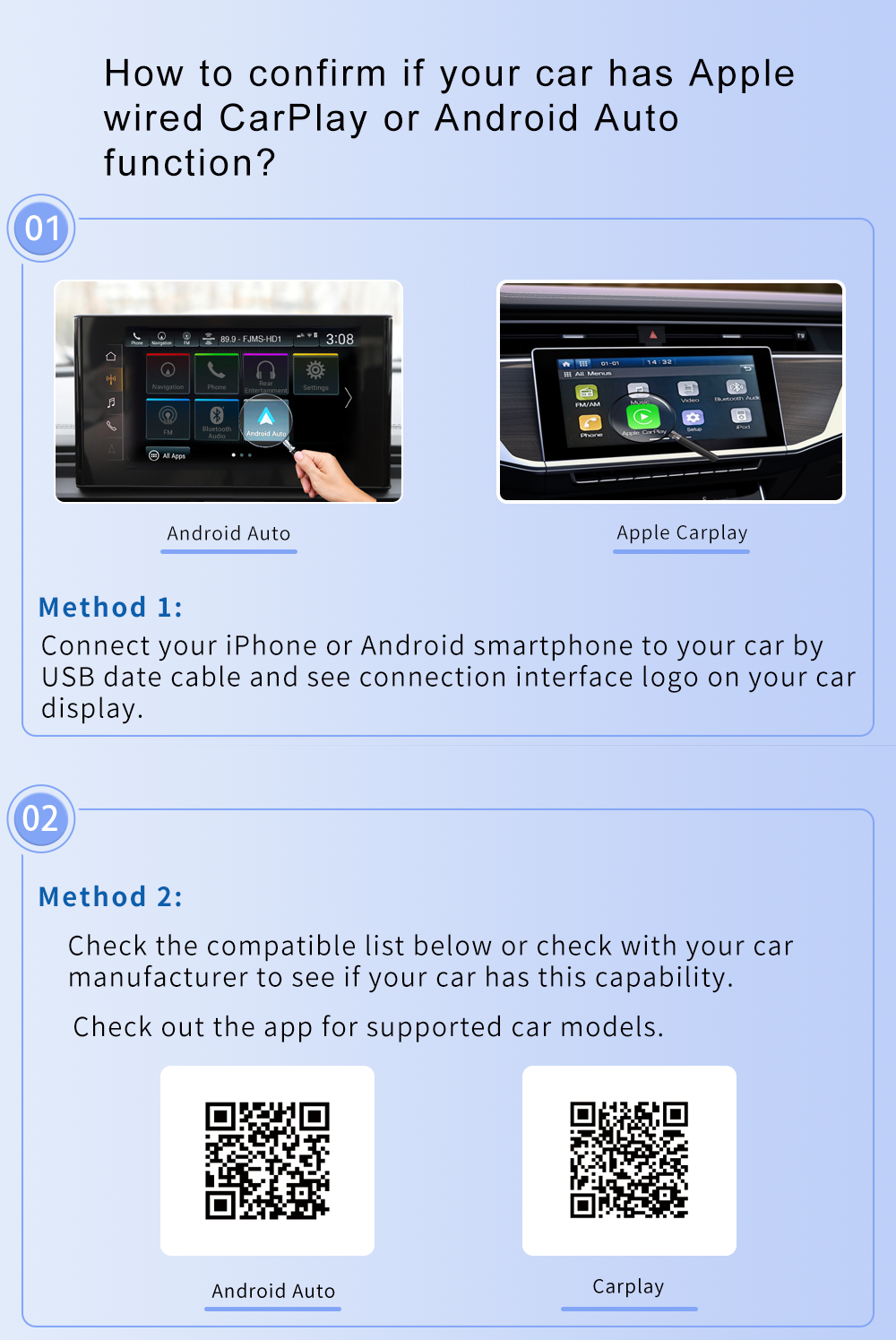 XUDA Carplay Adapter Android Auto Wireless Adapt Mini Wired to Wireless ...