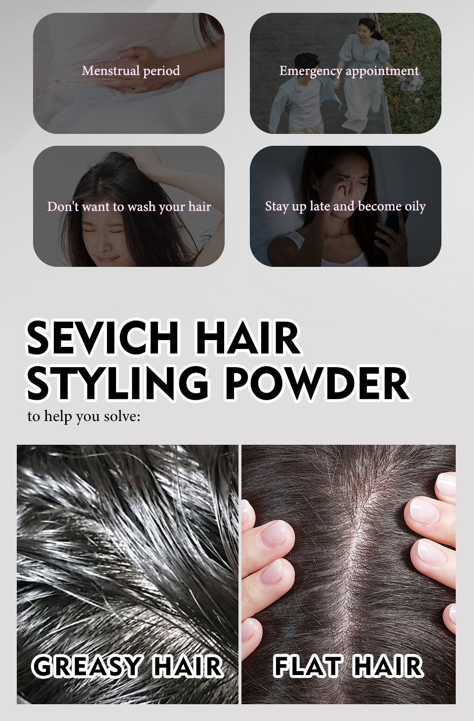 SEVICH Hair Styling Powder Styling Control Volume Powder Instantly (20g ...