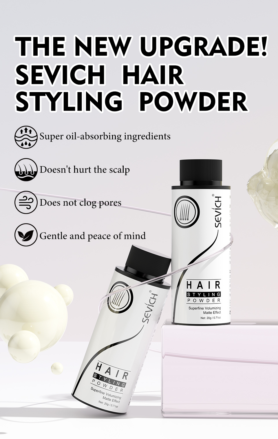 SEVICH Hair Styling Powder Styling Control Volume Powder Instantly (20g ...