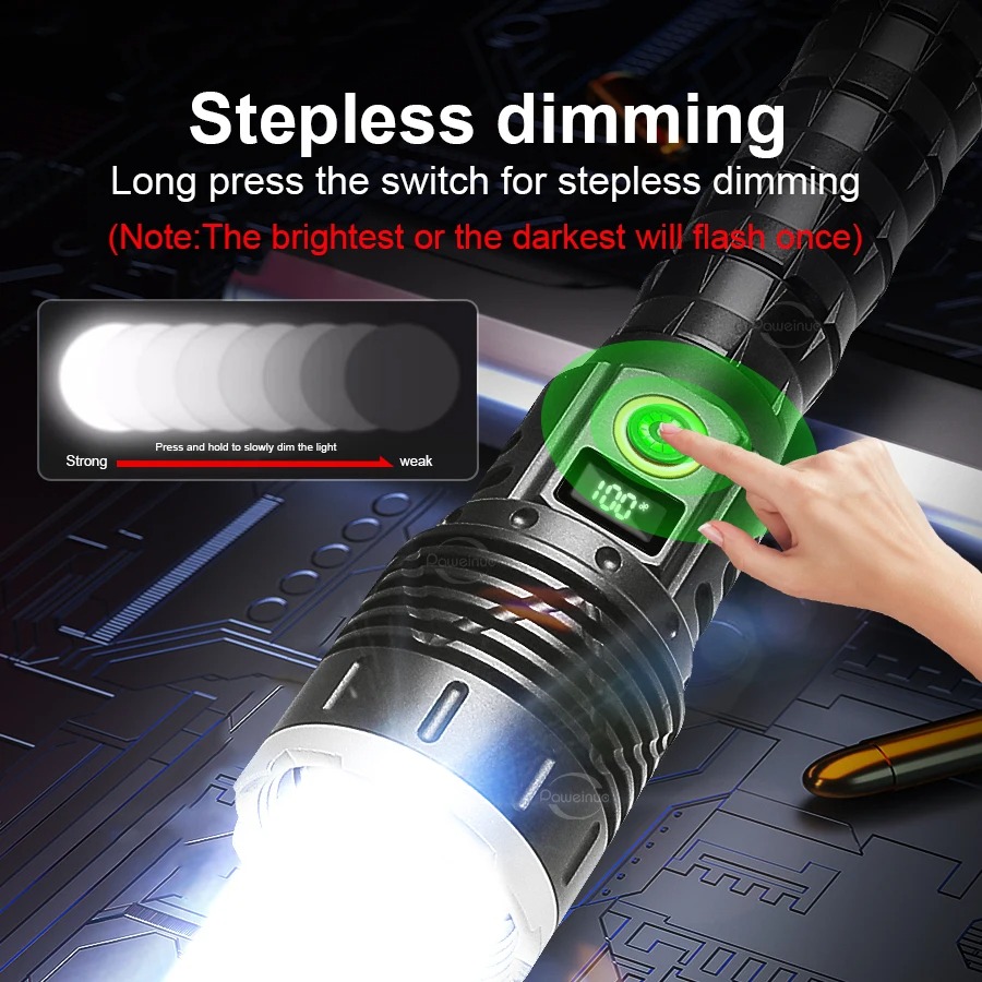 2024 flashlight water proof torchlight powerful 1000000lm japan ...