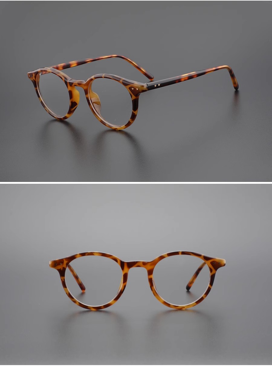 Retro Oval Glasses Frame Detachable Polarized Clip-On Sunglasses Punk ...