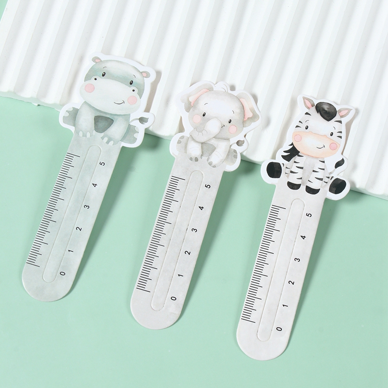 50pcs/set Cartoon Dinosaur Bookmarks Ruler Cute Animals Paper Bookmarks ...