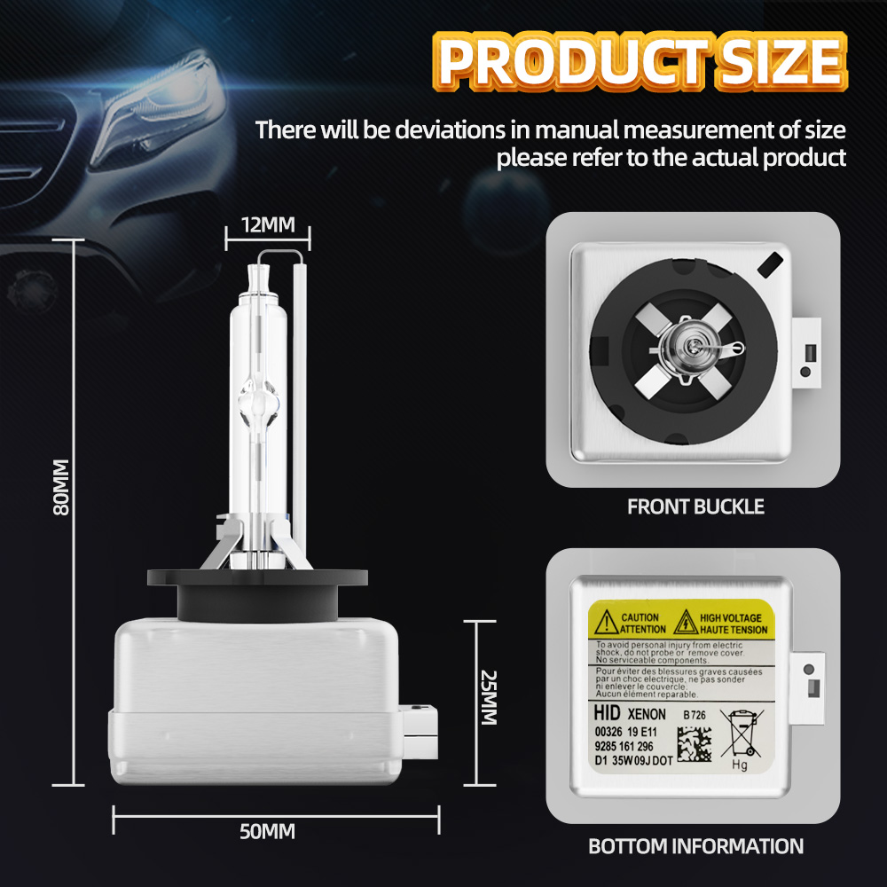 Roadsun 2Pcs D1S HID Bulb Xenon Car Lamp 35W 3000K 4300K 5000K 6000K ...