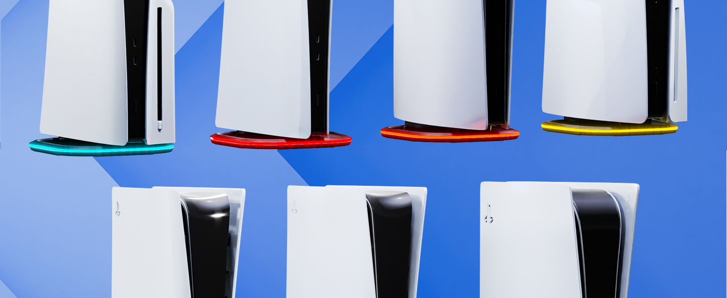 Vertical Stand for PS5/PS5 Slim Consoles, Playstation 5 Vertical Stand ...
