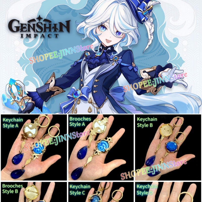 - JINN - Genshin Impact Vision Fontaine Water God FURINA VISION ...
