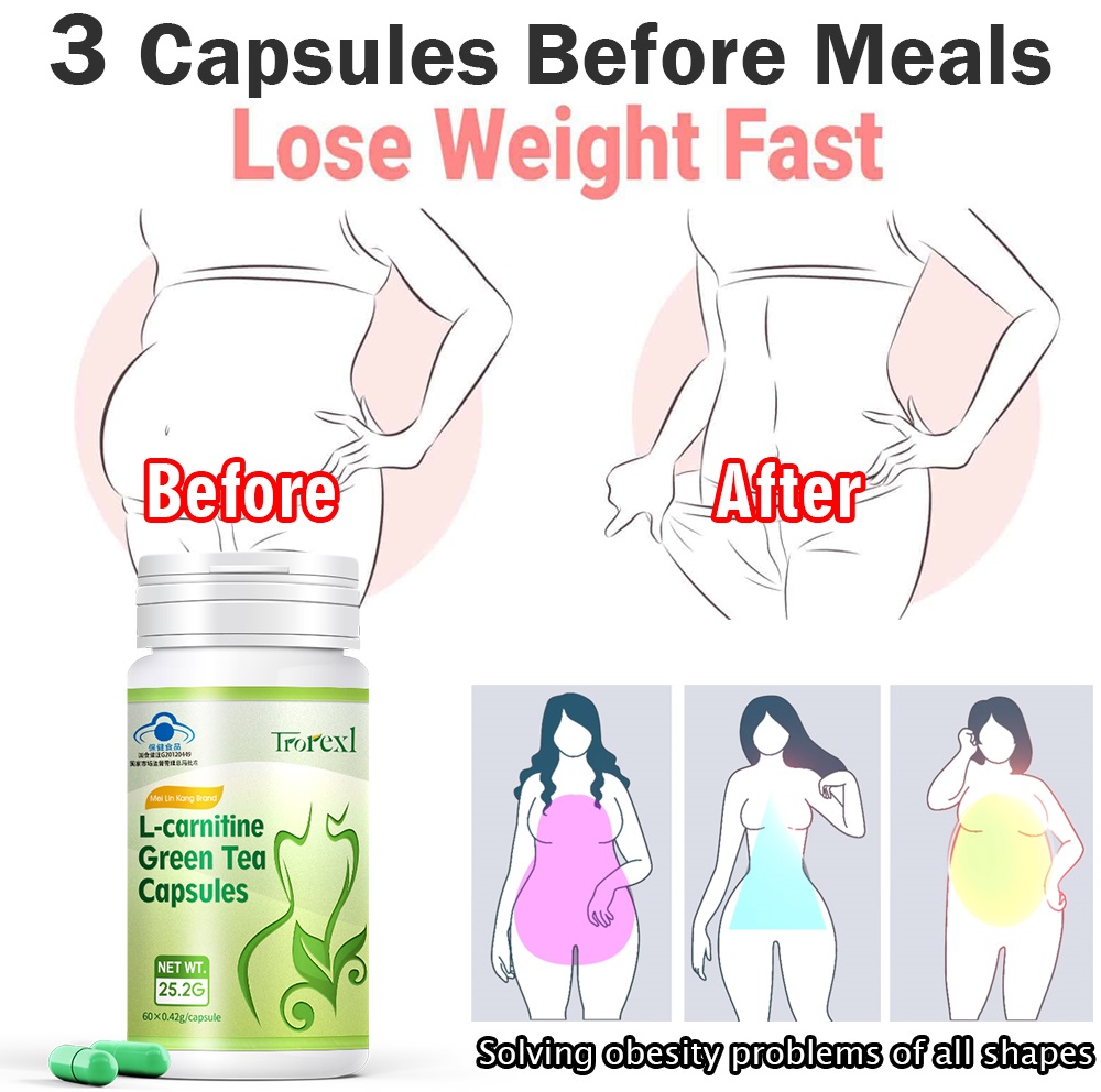 [Local Delivery+COD]Trorexl Halal Weight loss capsules L-carnitine Burn ...