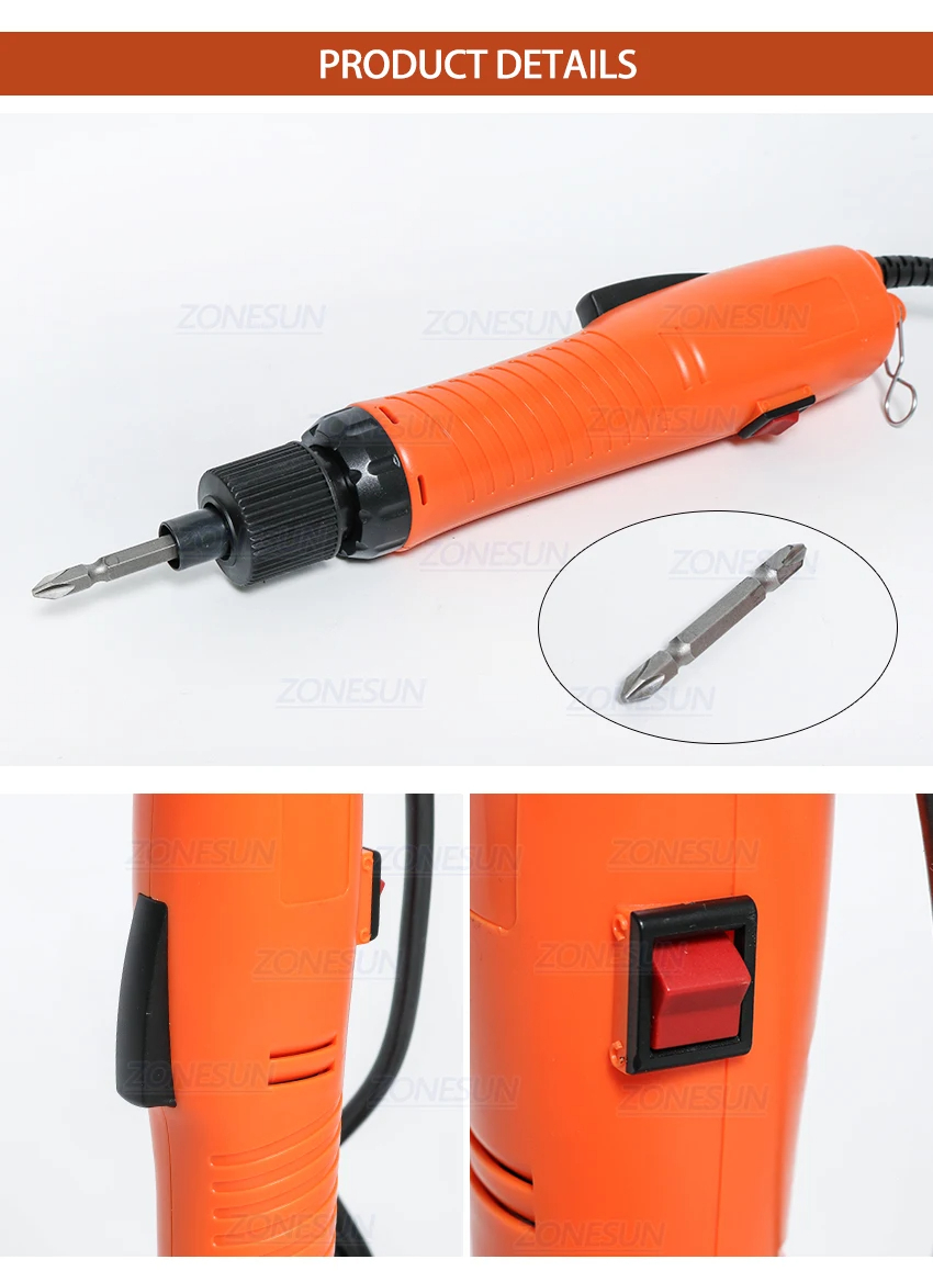 ZONESUN 160W Large Capping Machine Handheld Electric Tightener Screwing ...