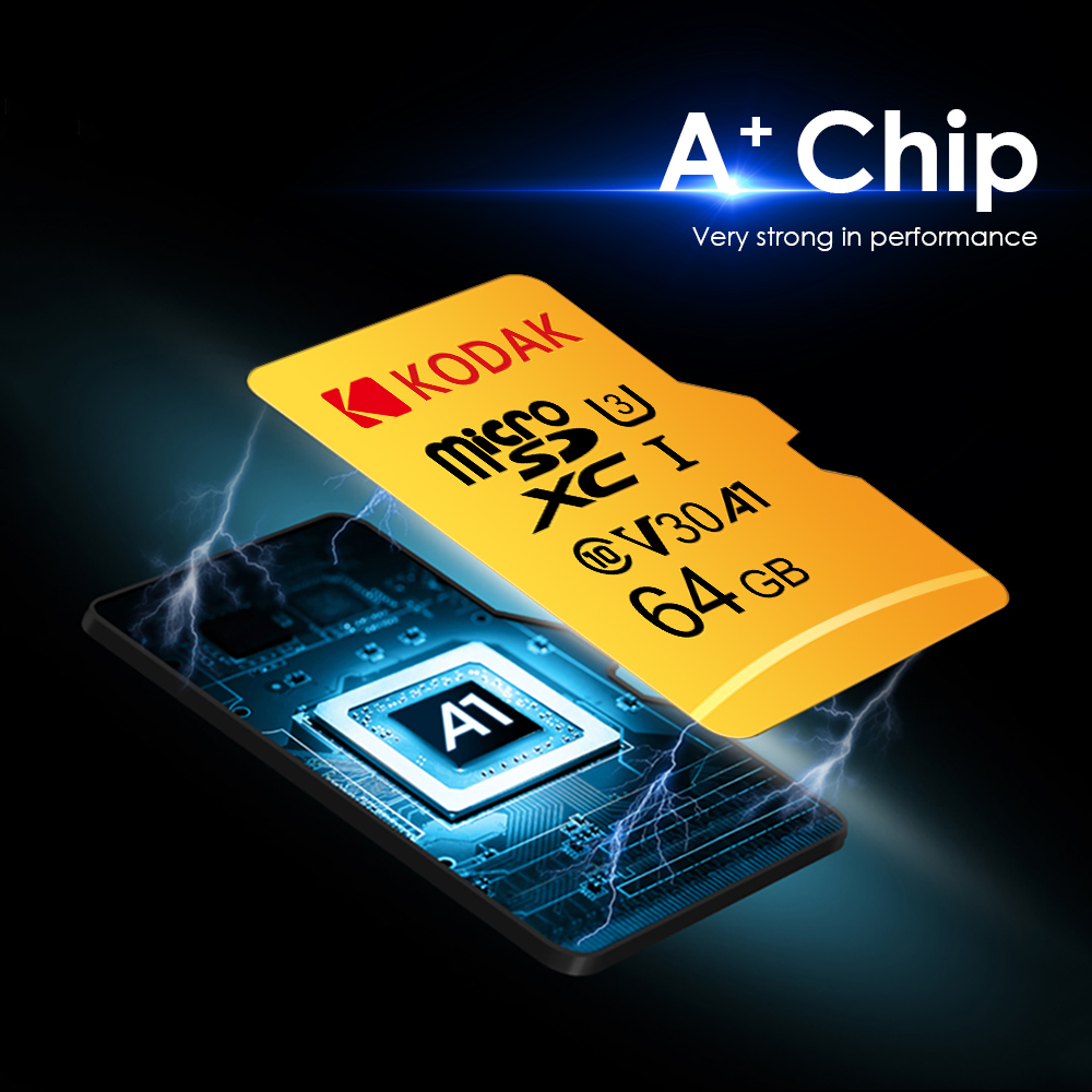KODAK Red MicroSD Card 32GB-256GB, Class 10 U3, 4K High-Speed TF Memory ...