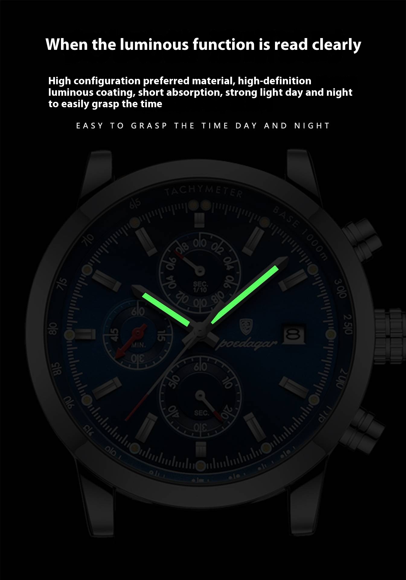 New Multifunctional Men's Watch Luminous Calendar Waterproof Men's ...