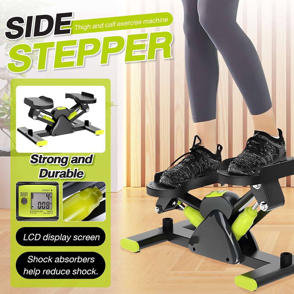 Stepper V-Shape Stepper Exercise Step With a pulling rope Exercise ...