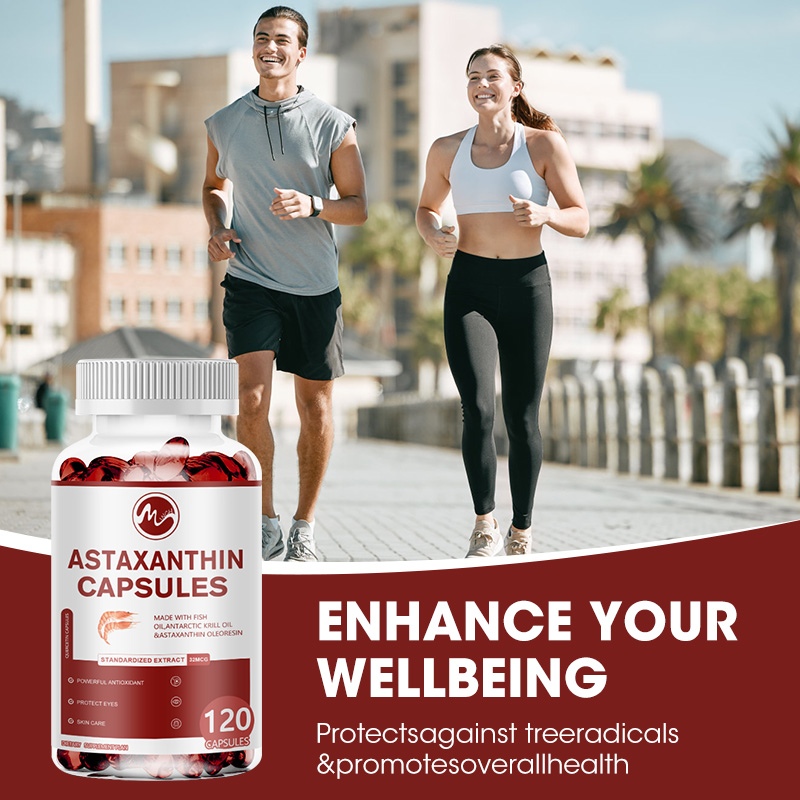 Minch Astaxanthin Capsules With Fish Oil Protect Eyes , Skin Care ...