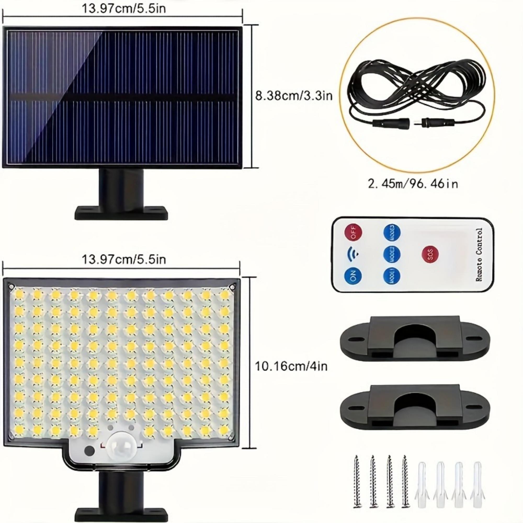 1pc Solar courtyard light 106LED solar wall light solar lawn light ...