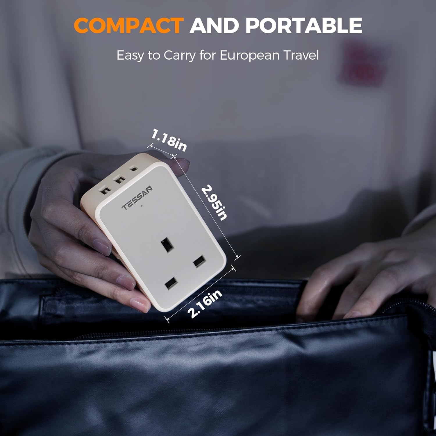 TESSAN Malaysia to Korea Plug Adapter EU Travel Adapter Indonesia with ...