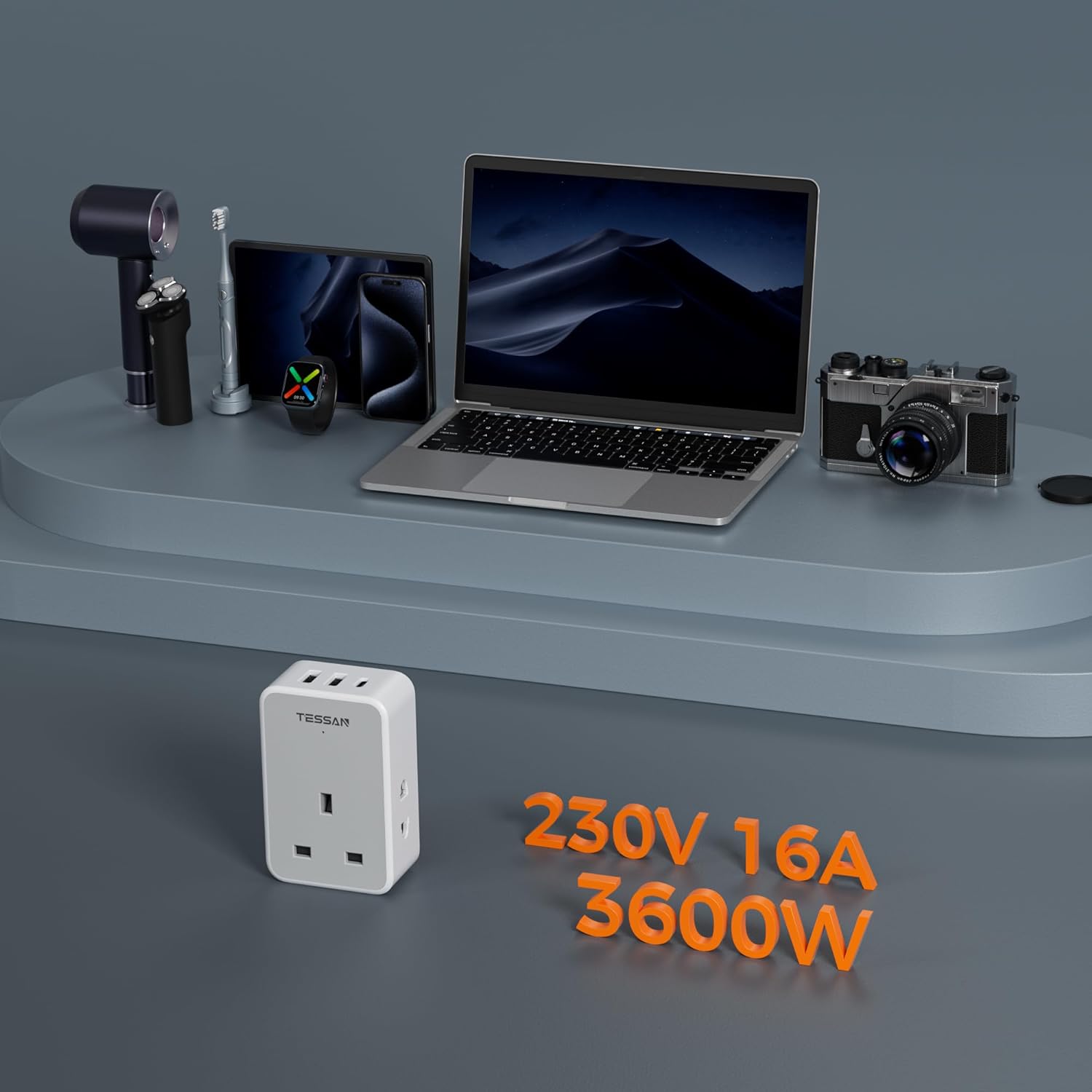 TESSAN Malaysia to Korea Plug Adapter EU Travel Adapter Indonesia with ...