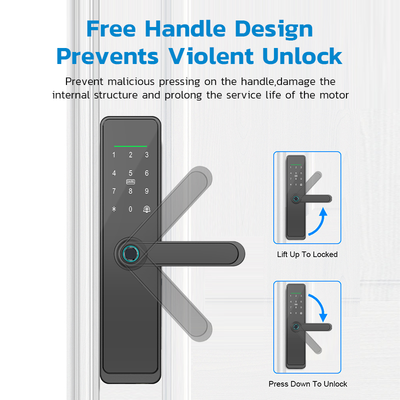 【READY STOCK】Kadonio Smart Handle Door Lock Fingerprint Digital ...
