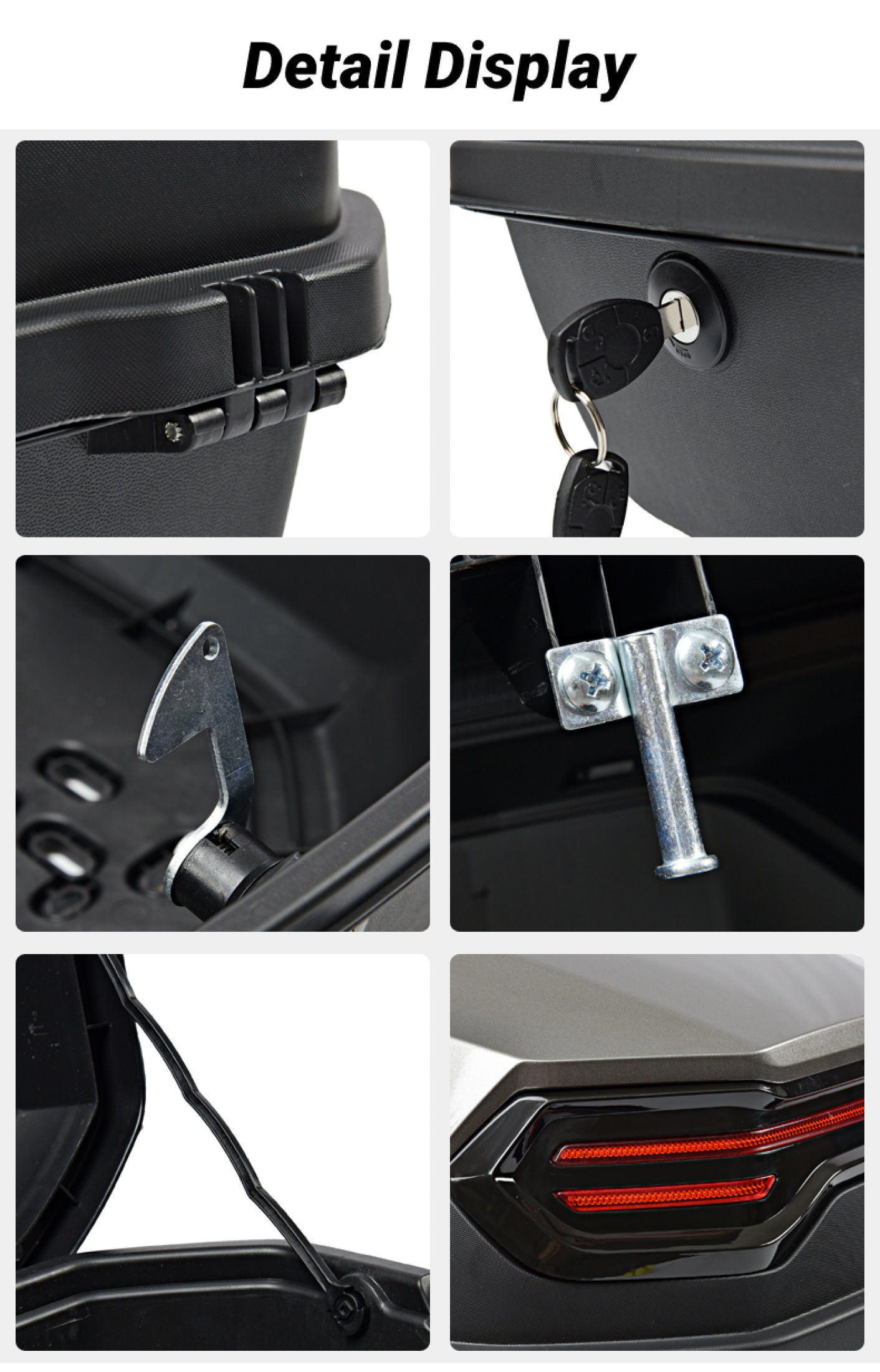 34L Motor Box Modern Motorcycle Box X3 Motor Storage Box Light Box Peti ...