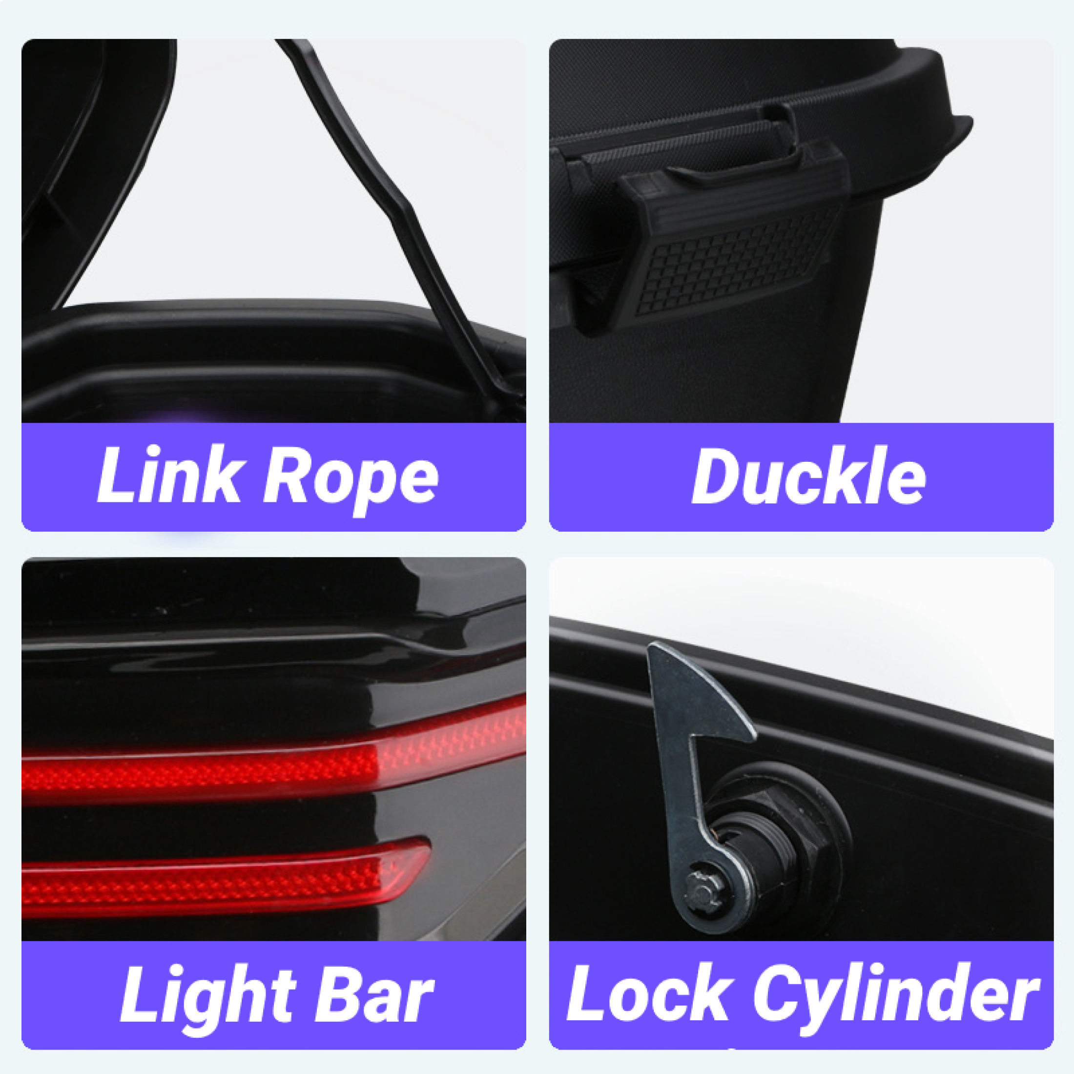 34L Motor Box Modern Motorcycle Box X3 Motor Storage Box Light Box Peti ...