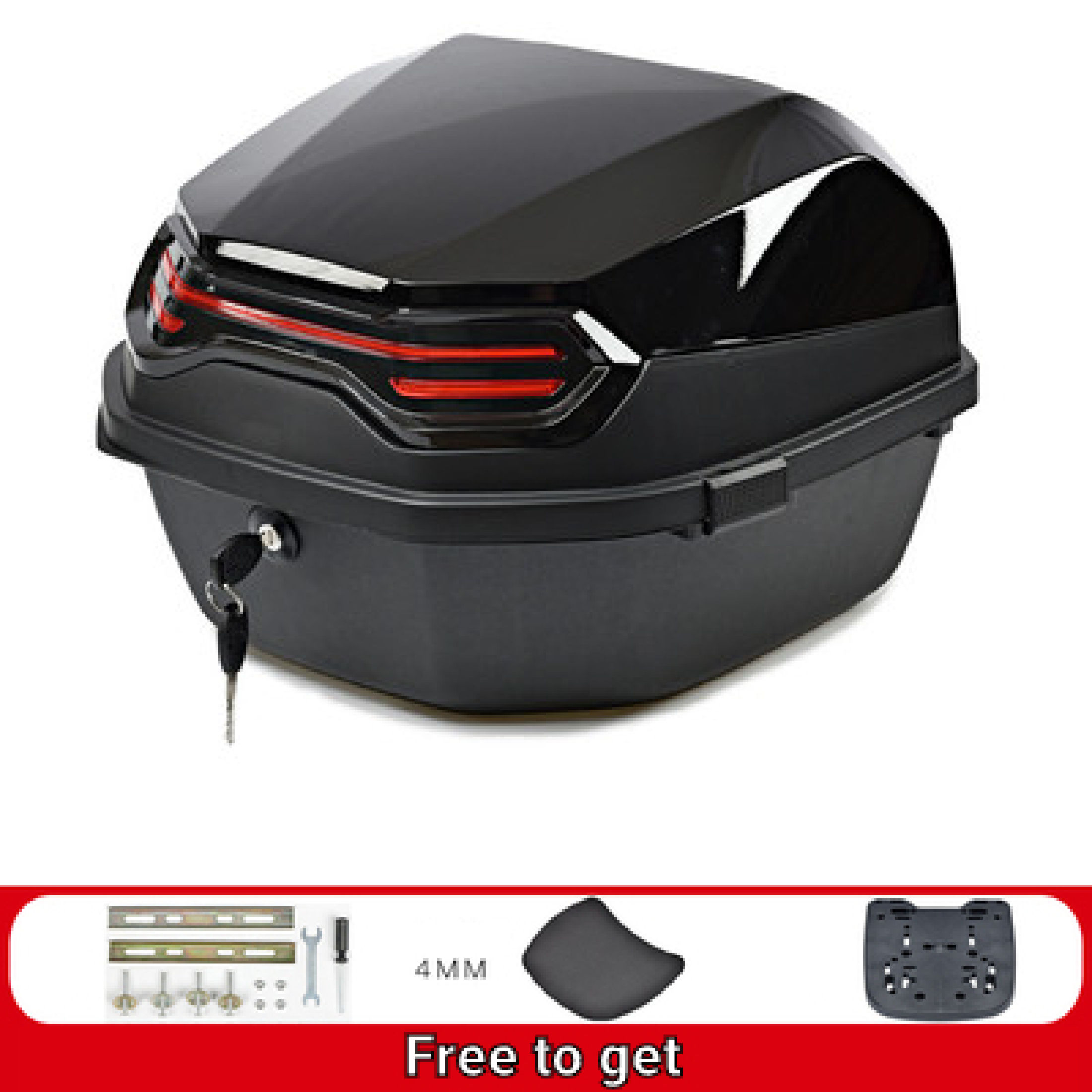 34L Motor Box Modern Motorcycle Box X3 Motor Storage Box Light Box Peti ...