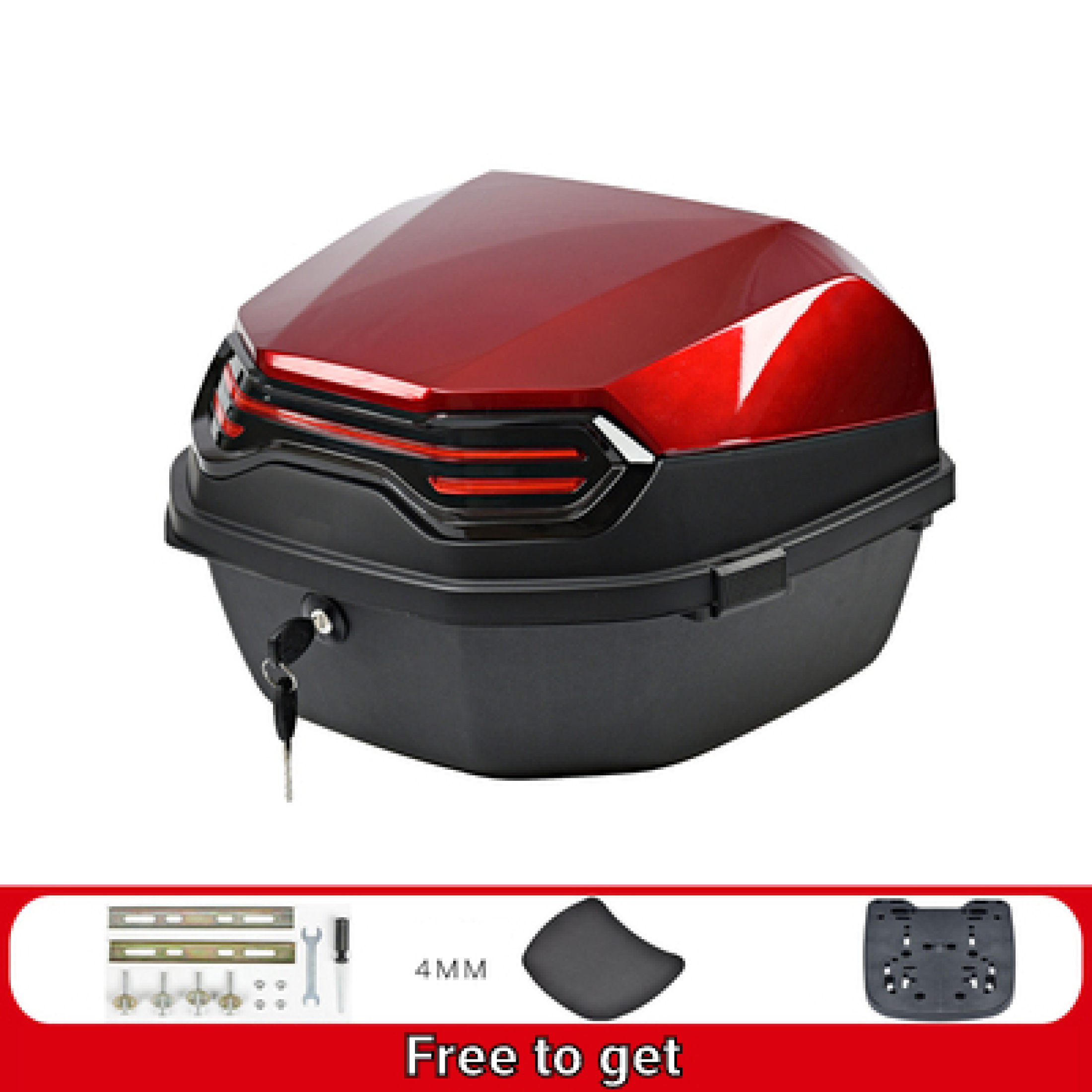 GENGMOTOR Explorer MAX 40 liters Motorcycle EX5 Tail Rack Box Universal ...
