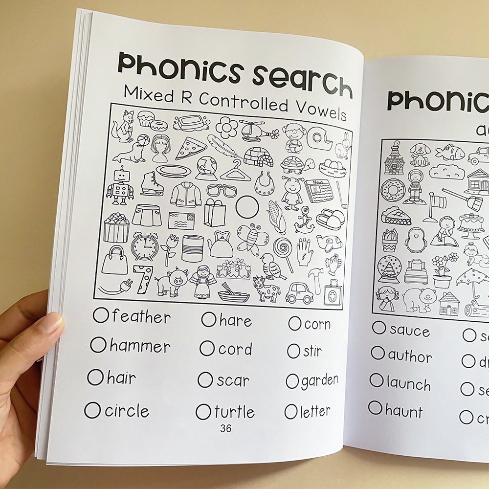 43 Pages Phonics Workbook English Educational Activities book for Kids ...