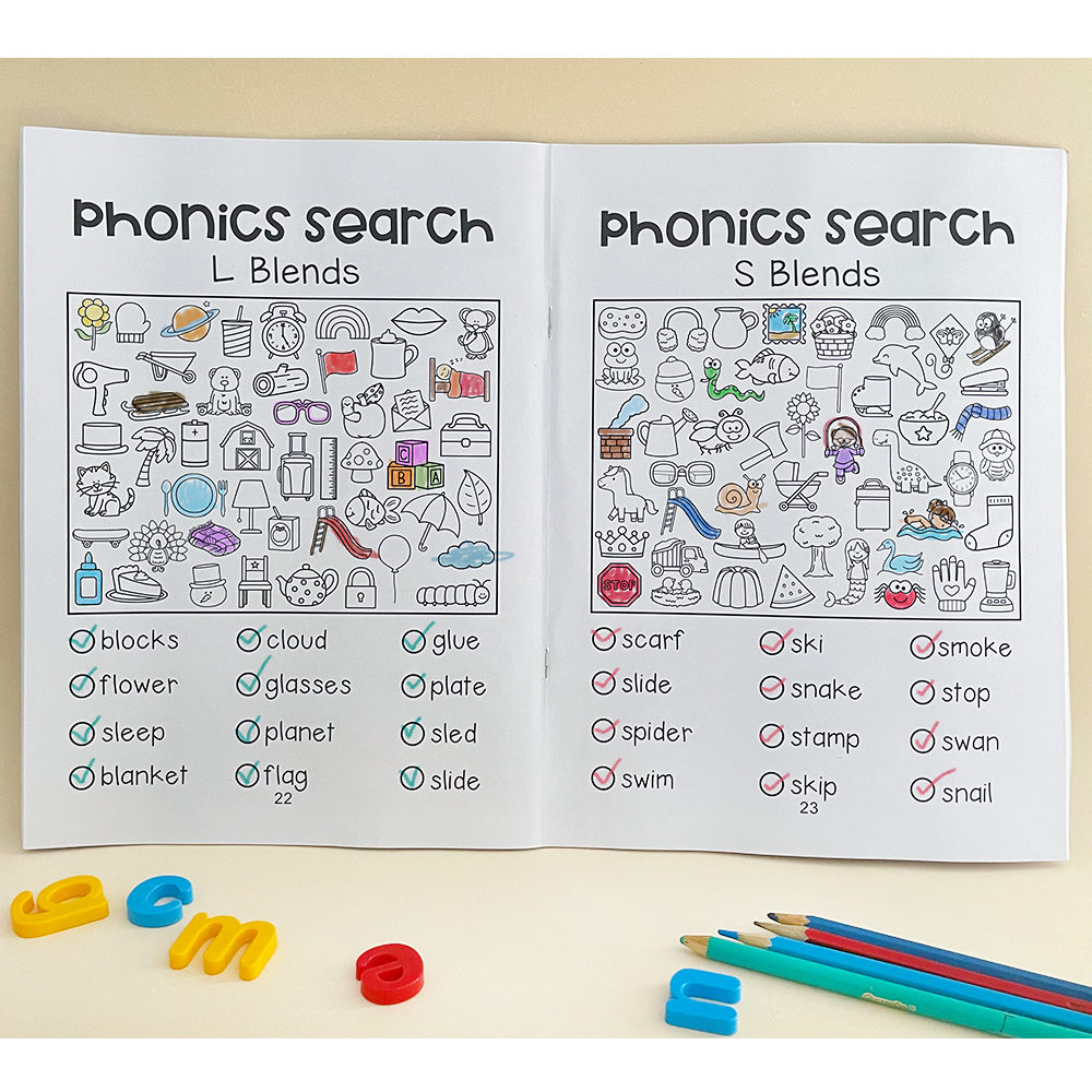 43 Pages Phonics Workbook English Educational Activities book for Kids ...