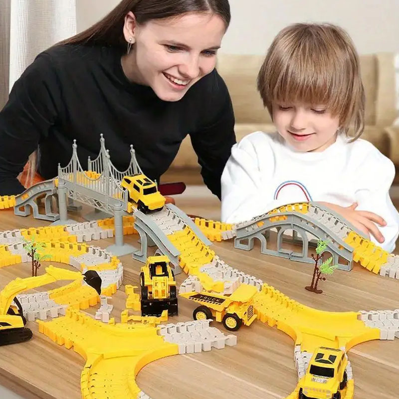 Children's electric rail cars, car toys, DIY toys, children's toys, toy ...
