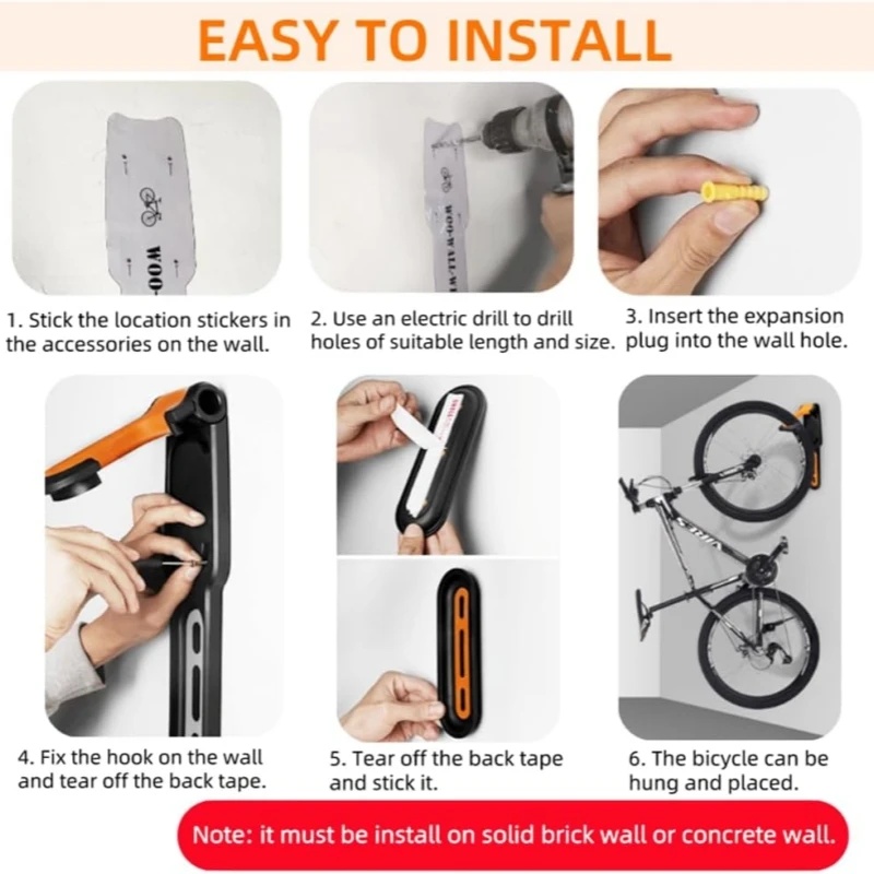 Bicycle Wall Mount Rack Foldable Vertical Bike Rack Wall Mounted ...