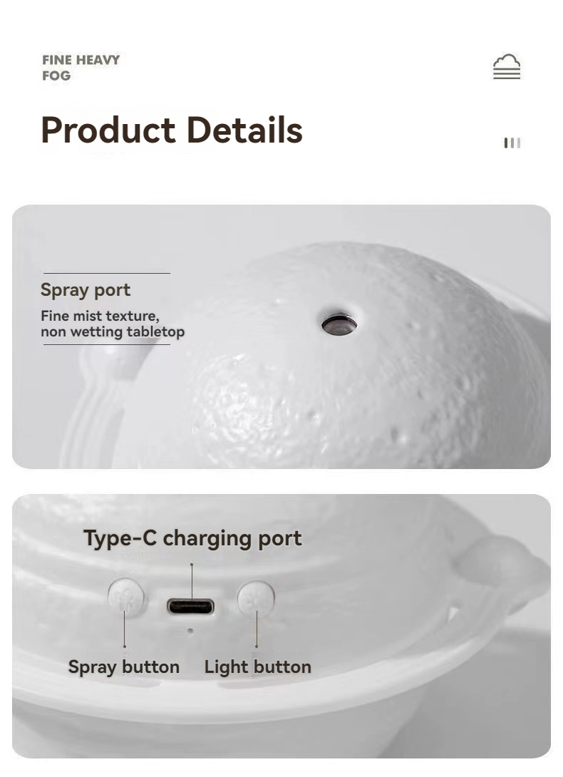 Planet Saturn Design Air Humidifier Aromatherapy Office Home Humidifier ...