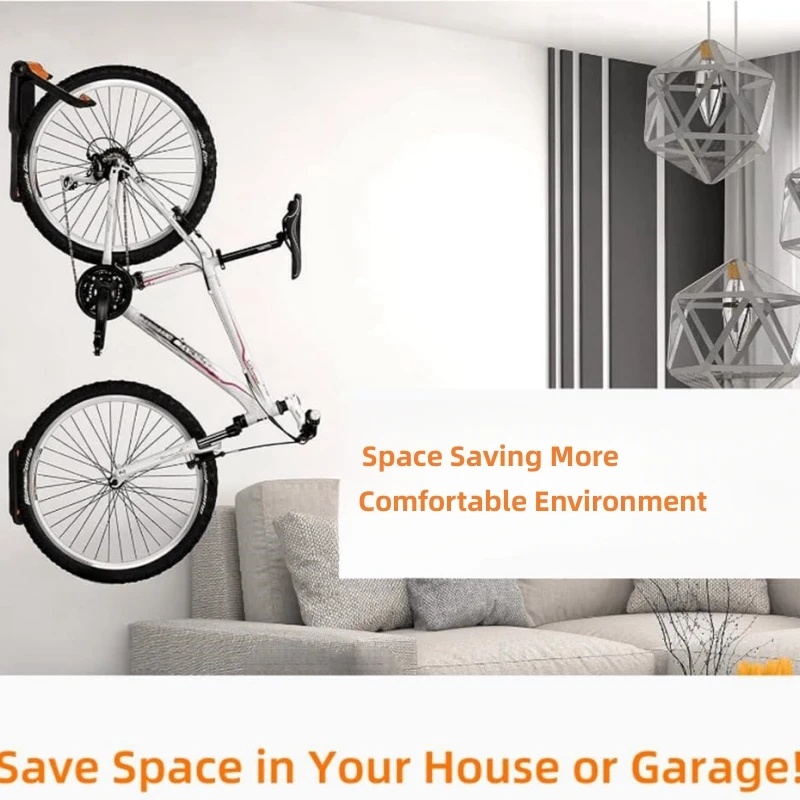 Bicycle Wall Mount Rack Foldable Vertical Bike Rack Wall Mounted ...