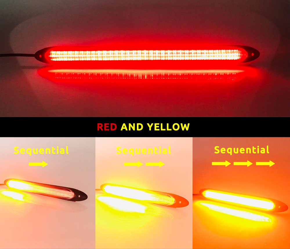 SEAMETAL 12V LED Daytime Running Light Car Led Light Strip DRL Turn ...