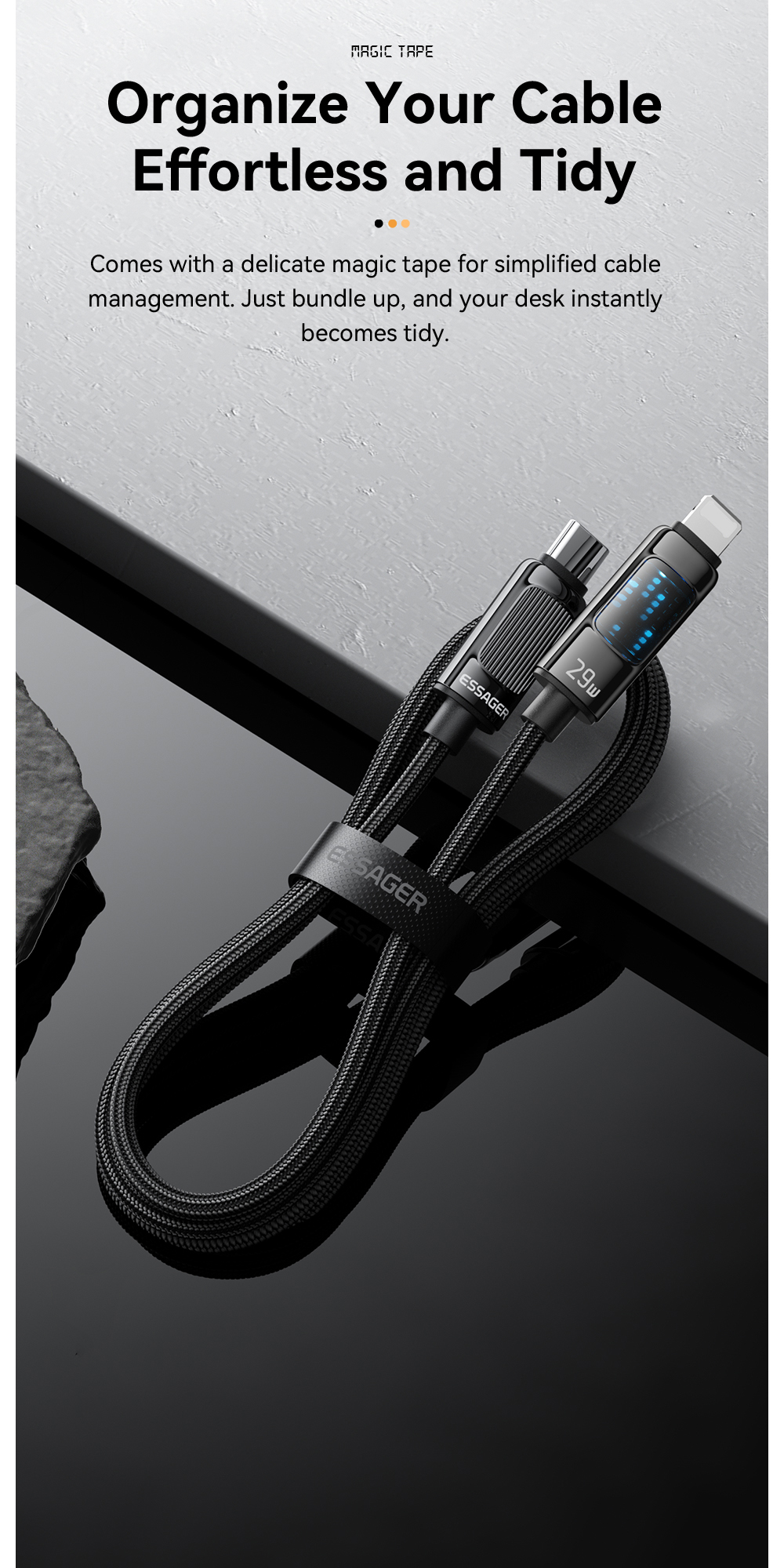 Essager 29W PD USB C Cable Cable for 14 13 12 Pro Max Fast Charging USB ...