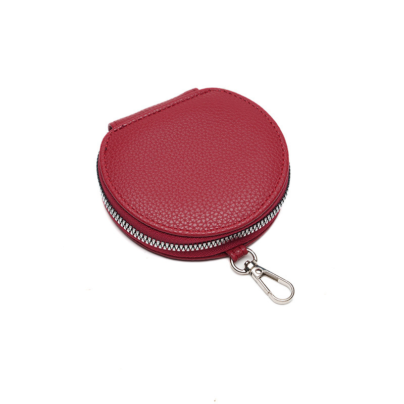 Mini Pocket Coin Purse Round Zip Hard Earphone Bag Key Purse Round Coin ...