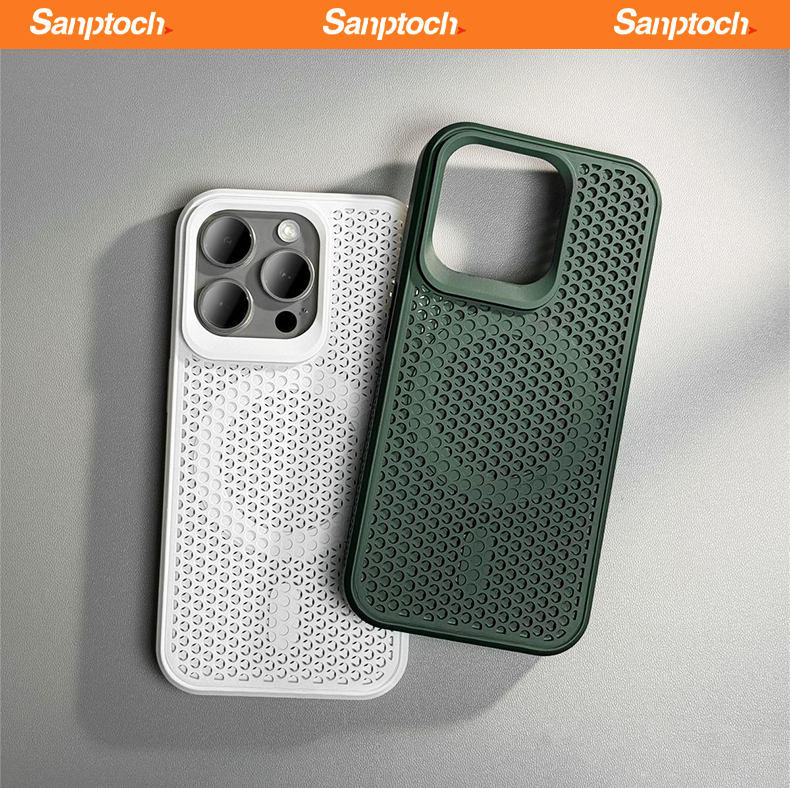 Sanptoch For Magnetic Cooling Phone Case For iPhone 16 15 14 13 12 Pro ...