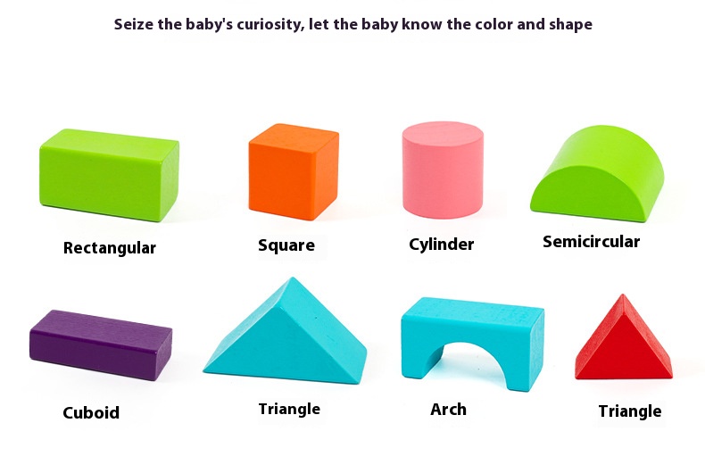 100 Piece Wooden Building Block Set Bricks 积木 礼物 Mainan Budak Lelaki ...