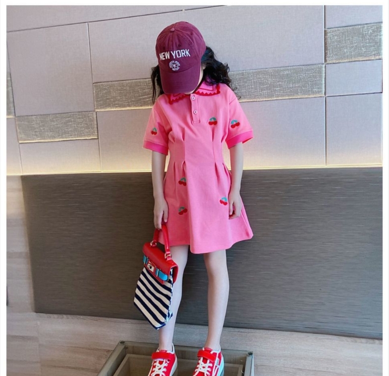 Lemon-tree 3-15Y girls' summer dresses fashionable fashionable children ...