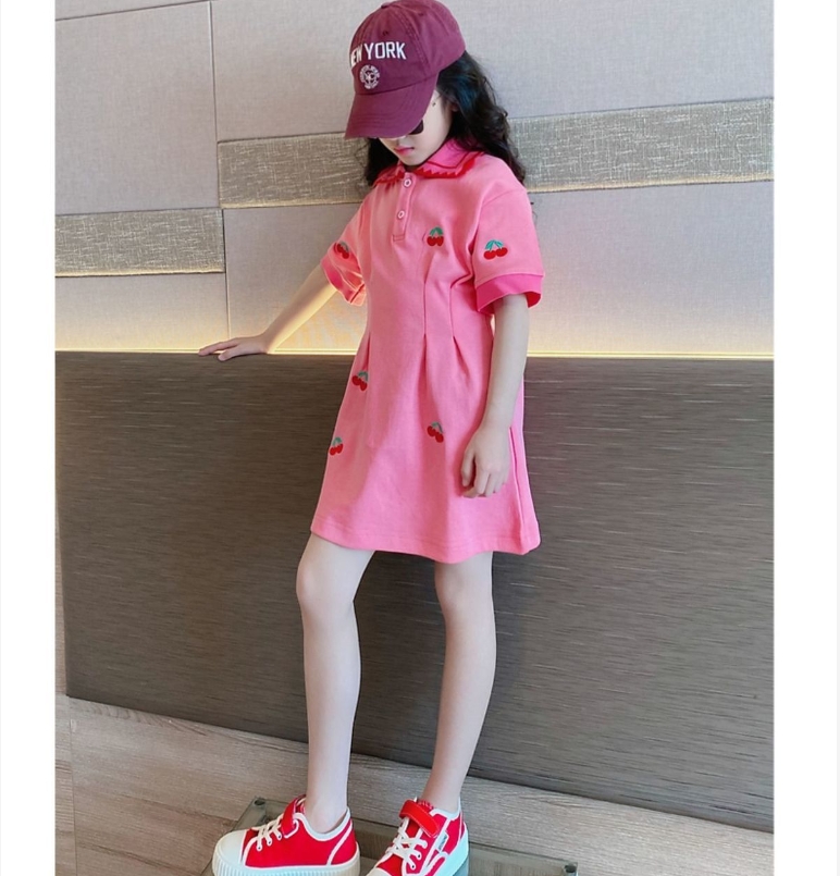 Lemon-tree 3-15Y girls' summer dresses fashionable fashionable children ...