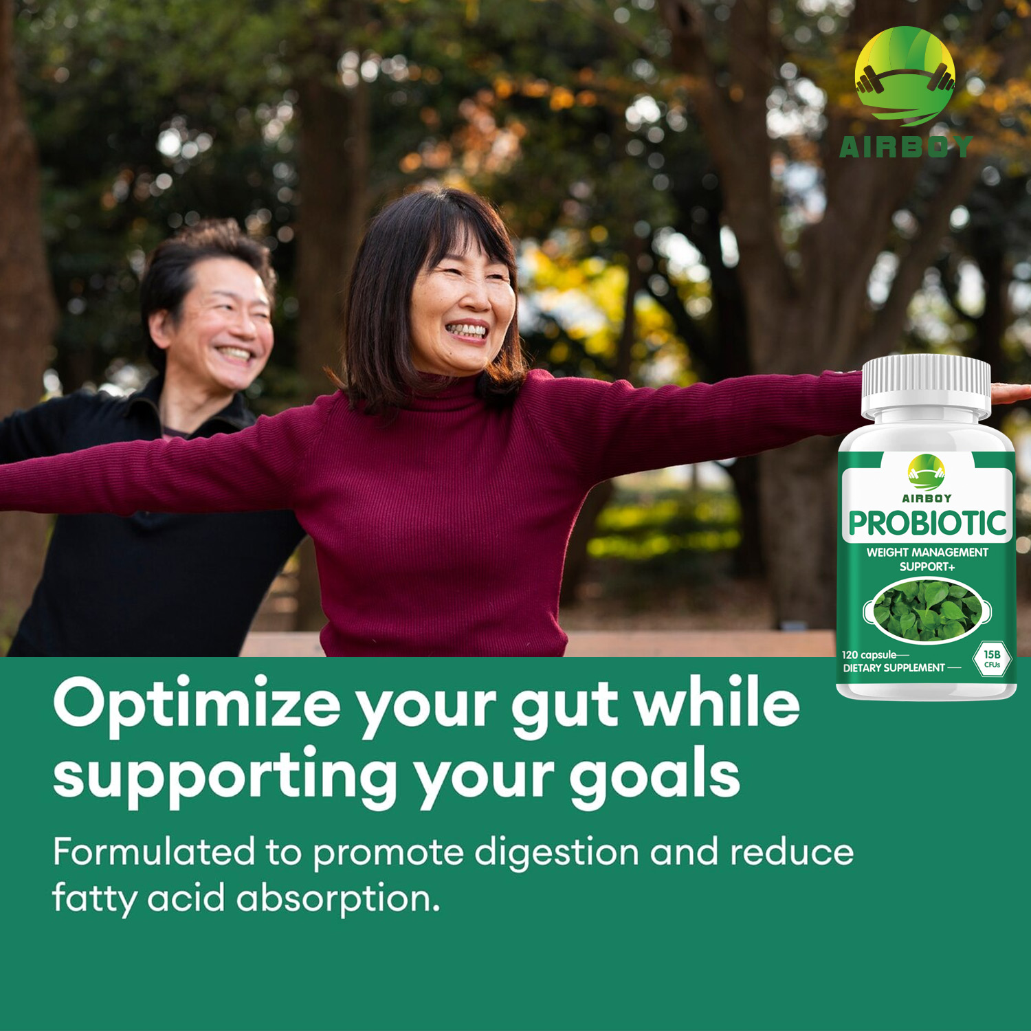 PROBIOTIC - Green Tea and Cayenne Pepper - Natural Digestive Capsules ...